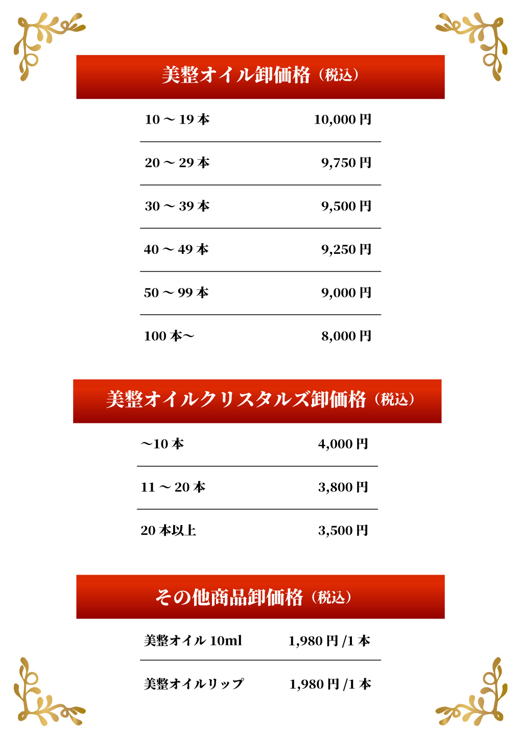 seller-price-list | ROJEN®